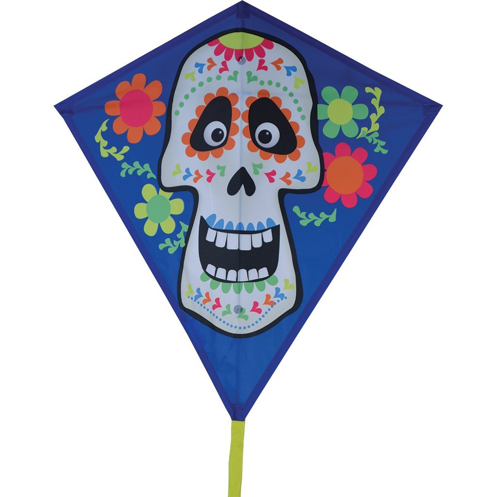 30 inch Diamond (Sugar Skull - Day of the Dead) – Picture Pretty Kites
