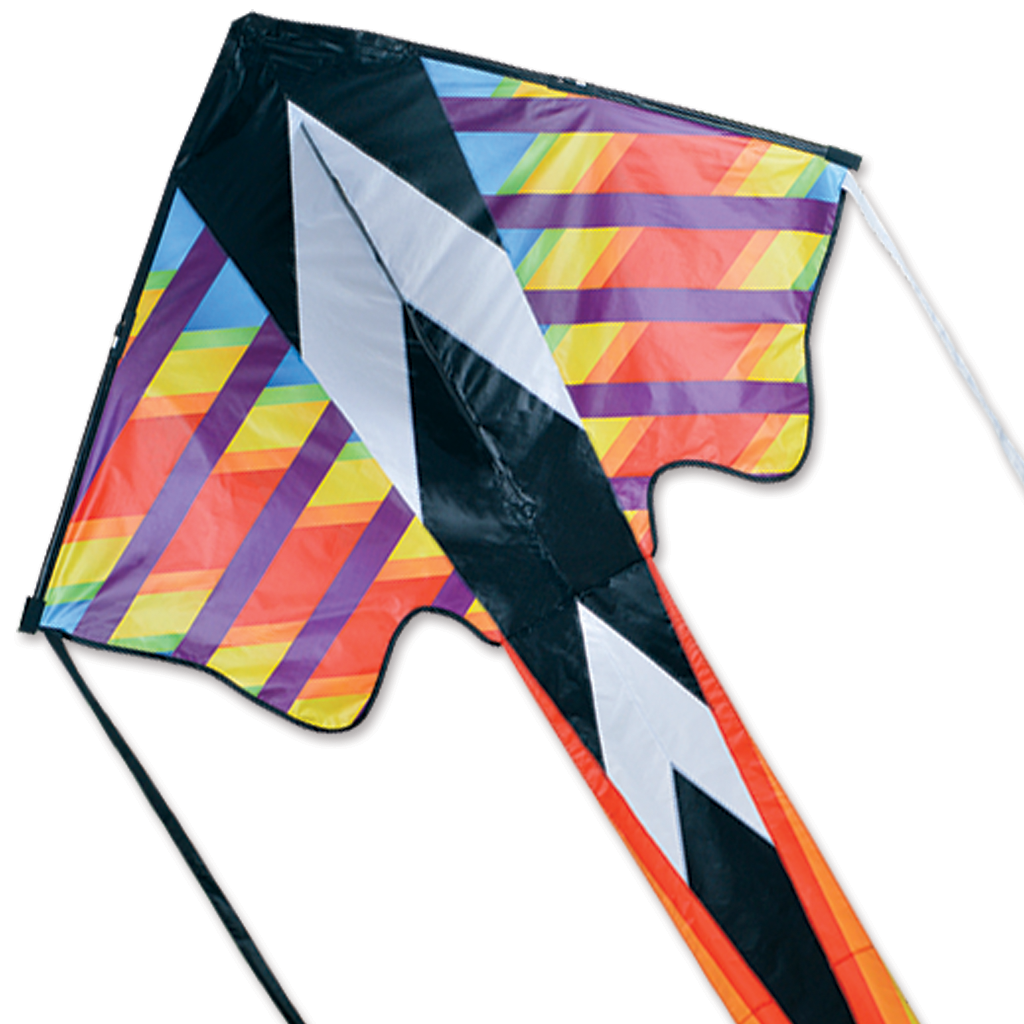 Zephyr Kite - Rainbow Geometric – Picture Pretty Kites