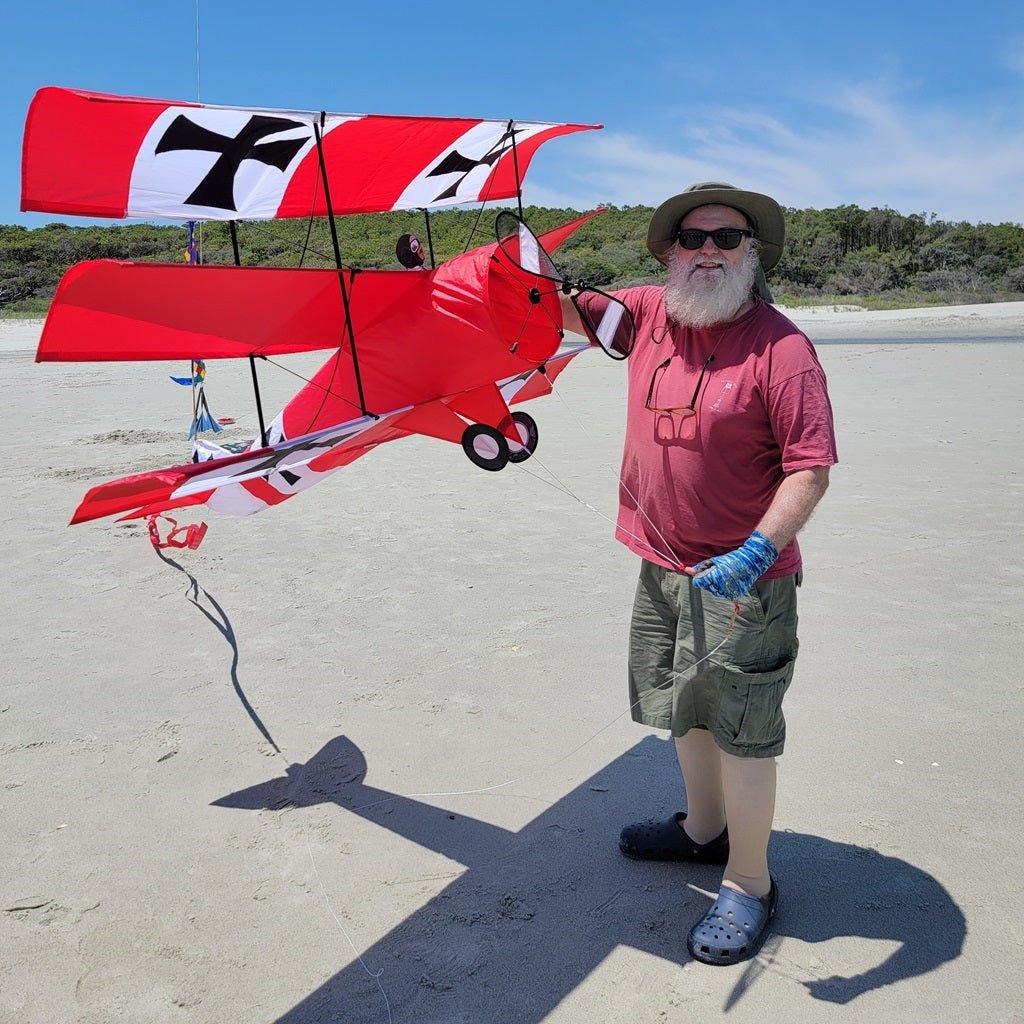 Giant Red Baron Tri-Plane Kite – Picture Pretty Kites